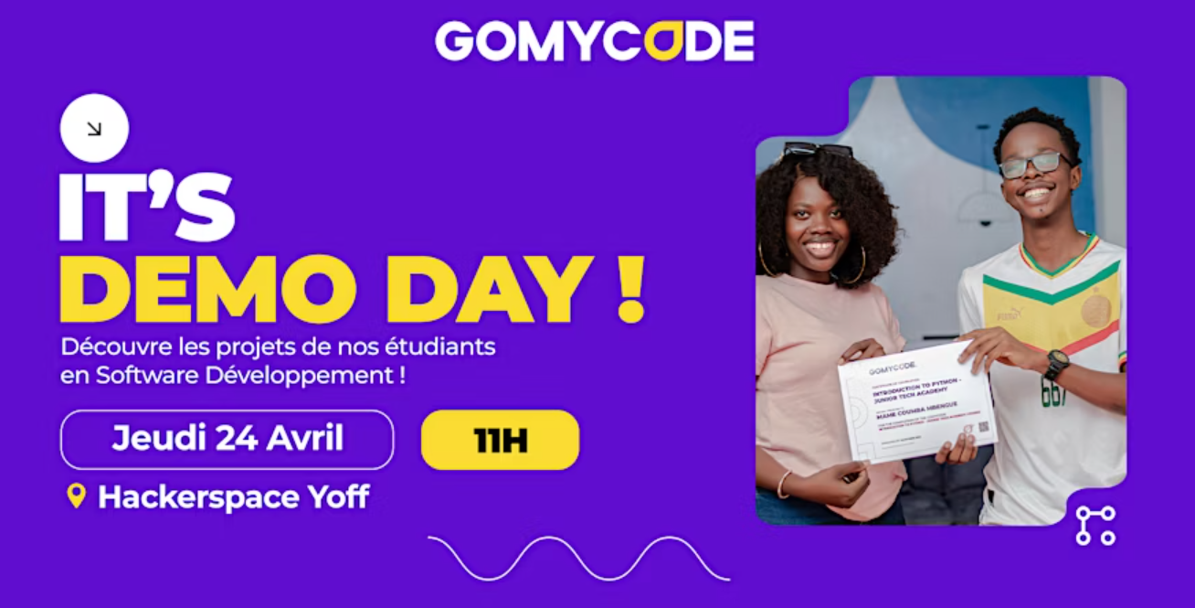 Demo Day : Découvre les projets de nos étudiants ! - GOMYCODE SENEGAL | Guichet Jeunesse